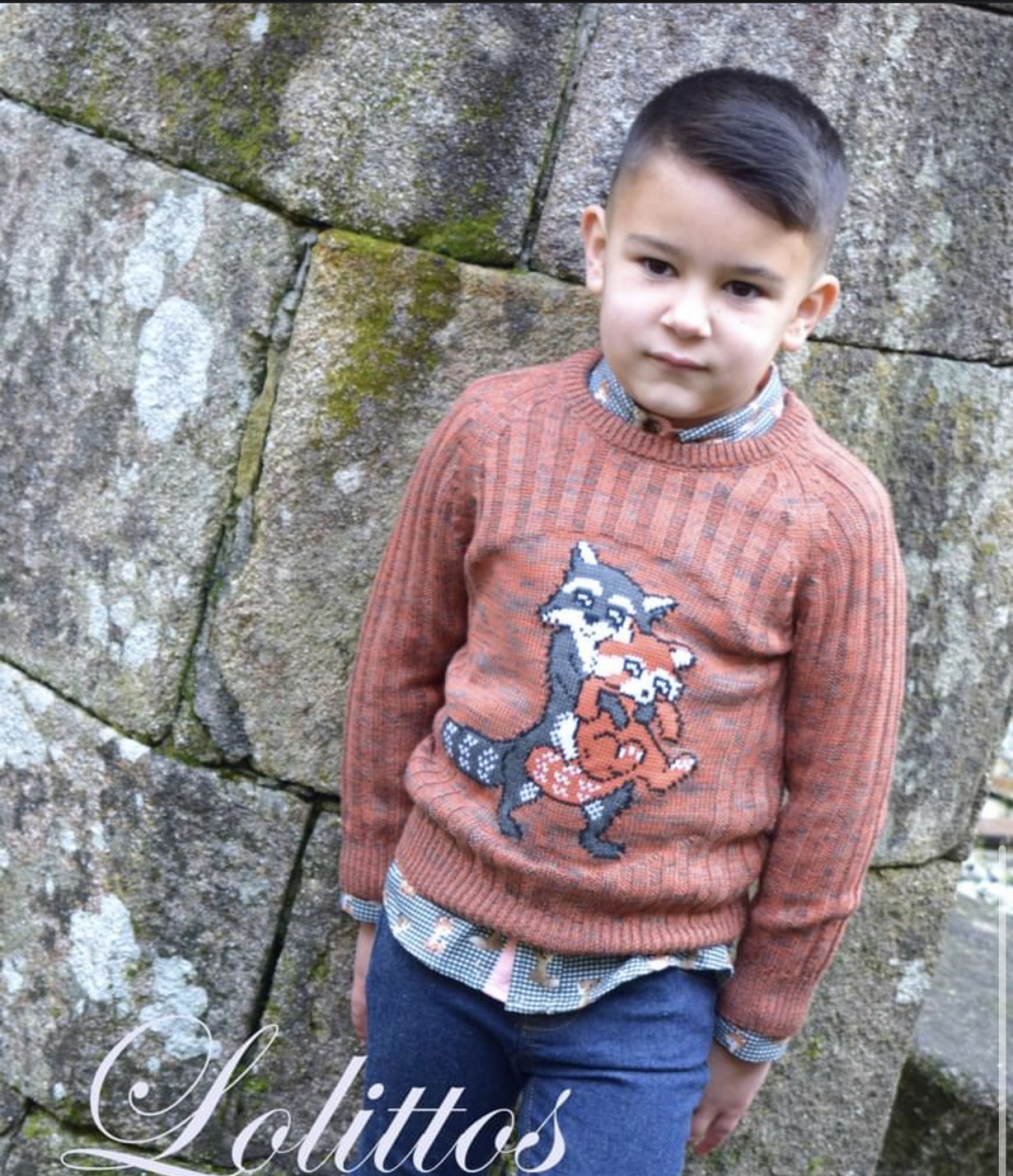 Lolittos sweater Raposo collection | Primer Bebé