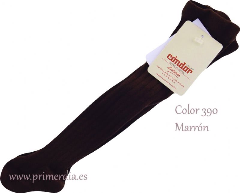 Leotardos Marca Condor. Canale finito. Color 390 marrón | Primer Bebé